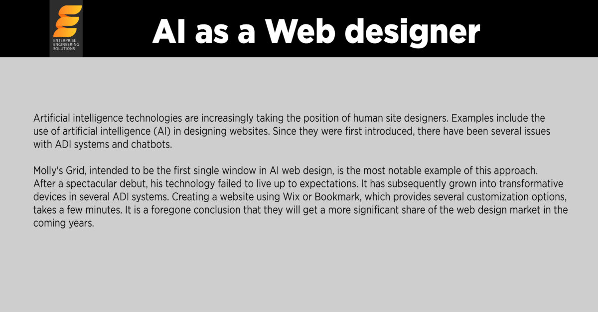 How Artificial Intelligence Works with Web Design? - EES Corporation