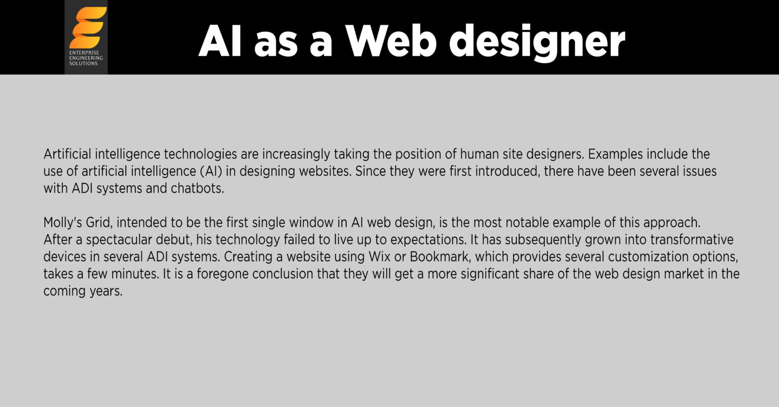 How Artificial Intelligence Works with Web Design? - EES Corporation